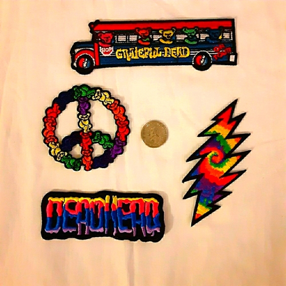 Grateful Dead | Accessories | Grateful Dead Patch Lot Deadhead Patch Tour Bus Dancing Bears 3 ...